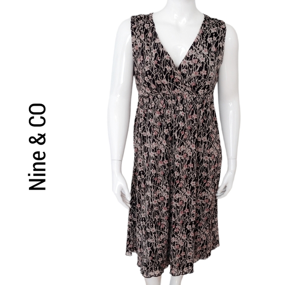 Nine & Co. | Dresses | Nine Co By Nine West Floral Print Dress Size Xl ...